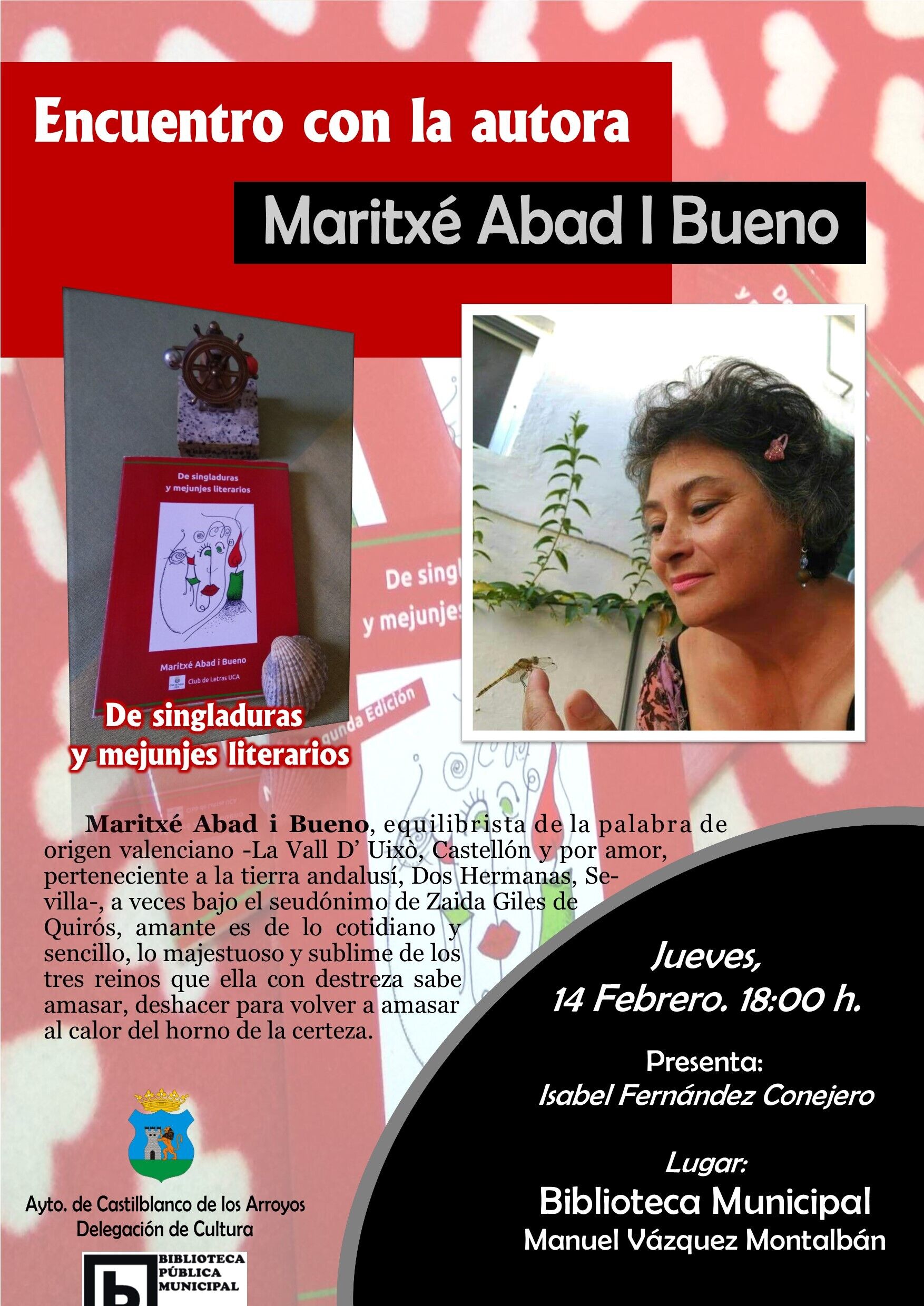 Disfruta de una tarde literaria, con el encuentro con la autora Maritxé Abad I Bueno